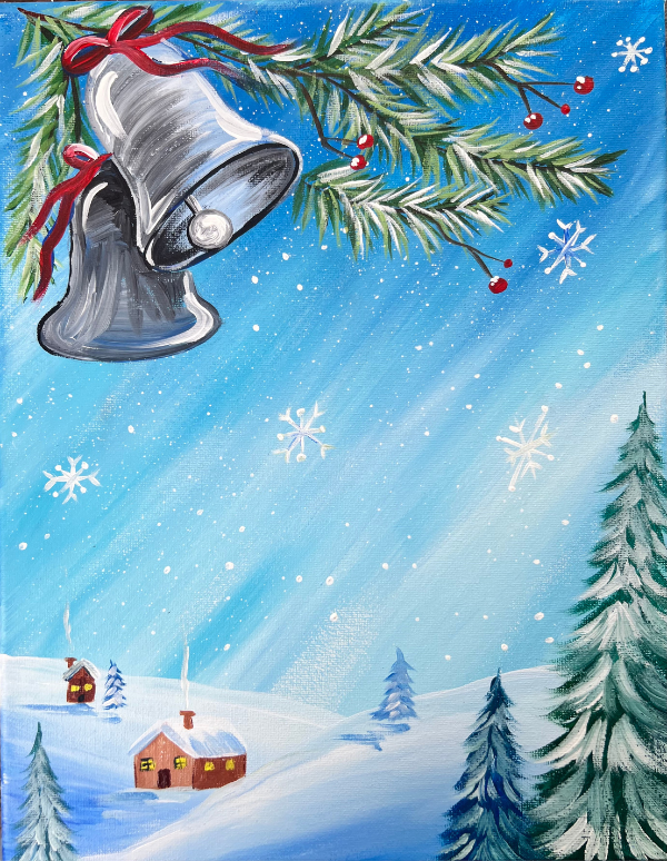 "Silver Bells" - Acrylic Painting Tutorial Download