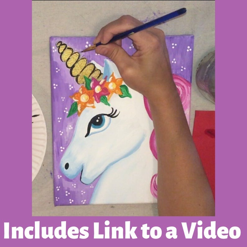 Unicorn - Acrylic Painting Tutorial Download
