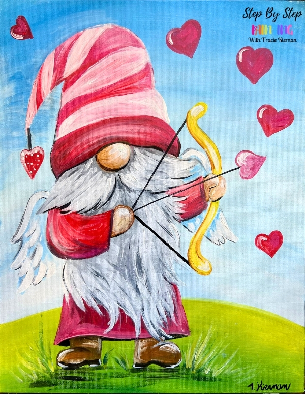 Cupid Gnome - Acrylic Painting Tutorial